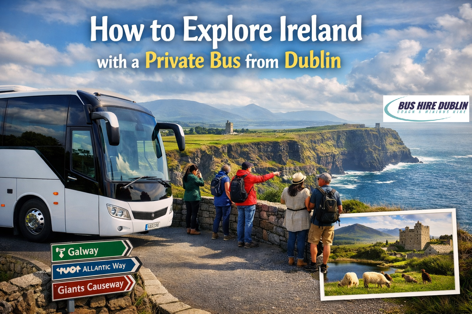 How to Explore Ireland with a Private Bus from Dublin